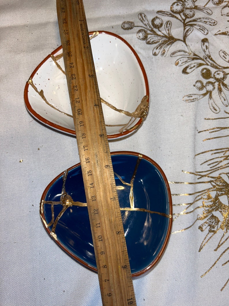 Kintsugi Triangular Dish Set - Etsy