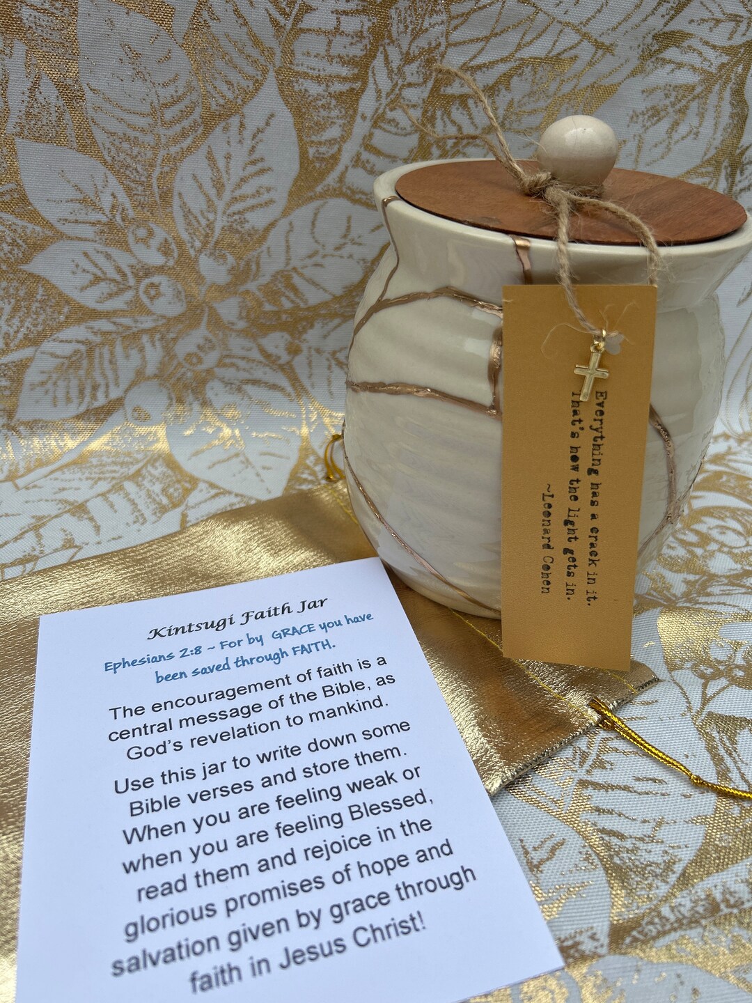 Kintsugi Faith Jar - Etsy