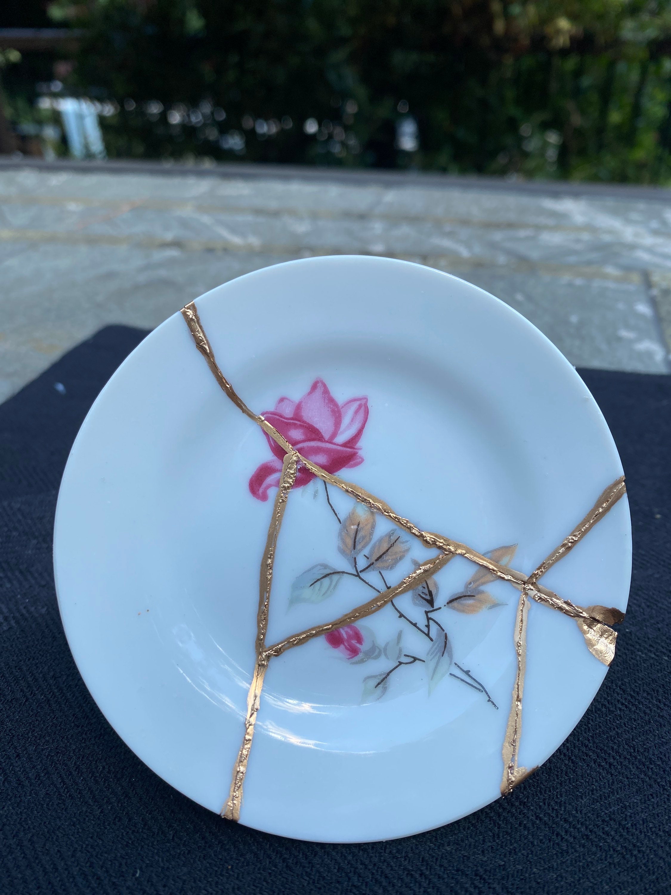 Antique Japanese Kintsugi Small Plate | Etsy