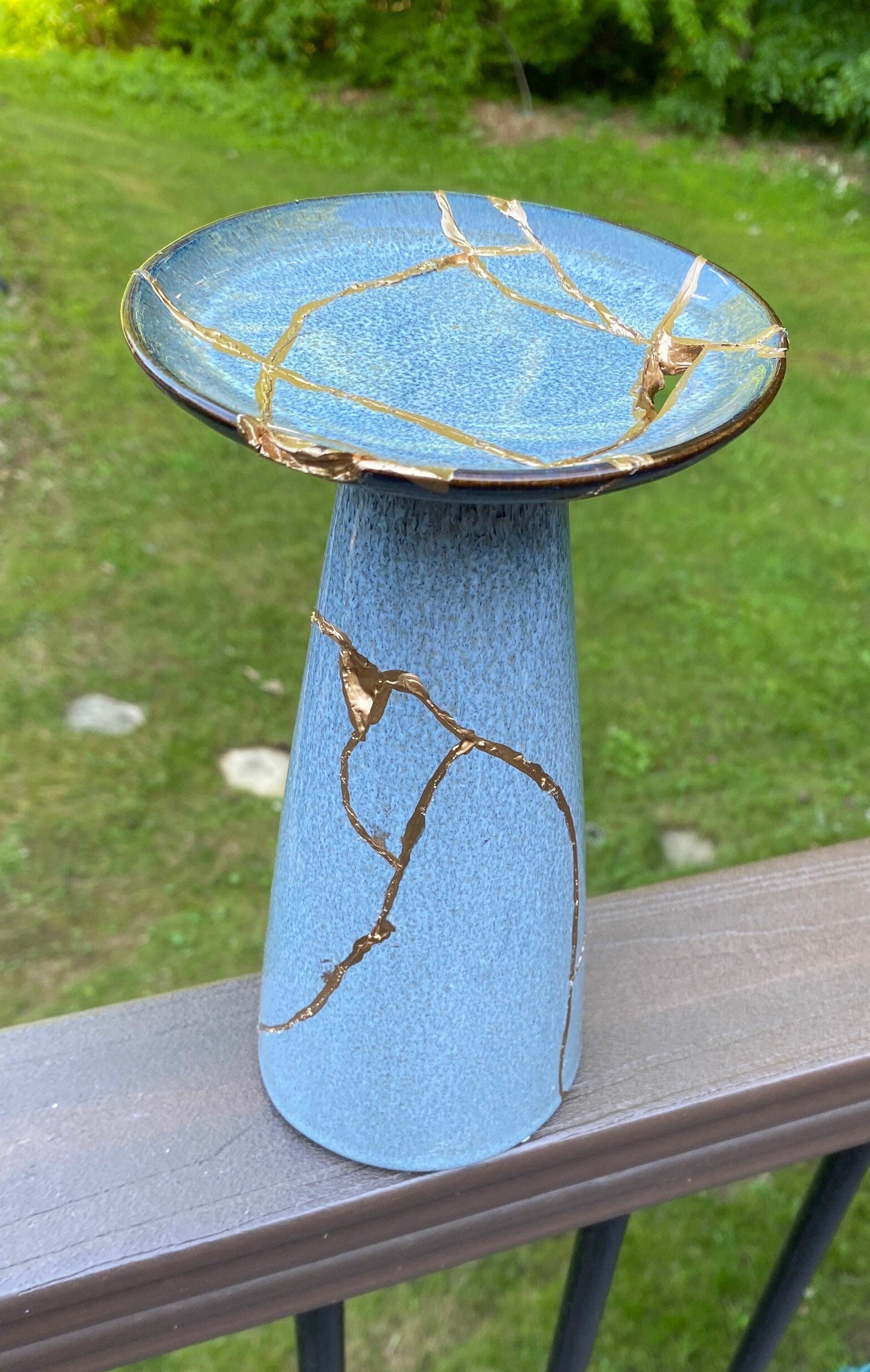 Tall Kintsugi Candle Holder - Etsy