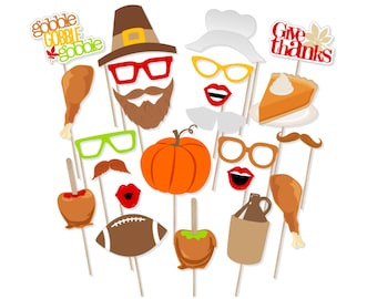 Printable Fall Festival Photo Booth Props Instant Download