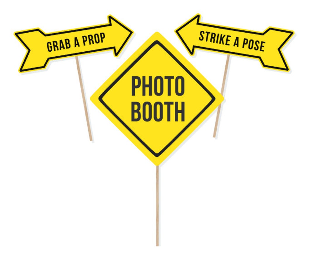 Construction Printable Photo Booth Props Tools Props - Etsy