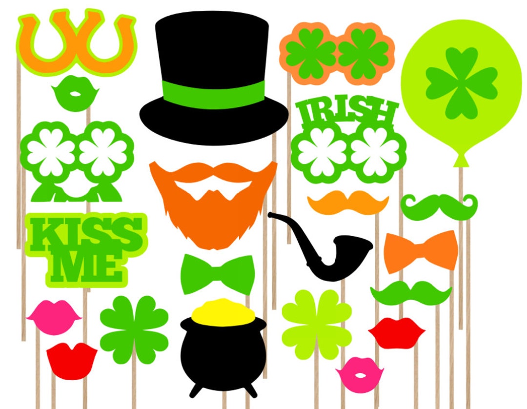 SALE St. Patrick's Day Photo Booth Props - Irish Photo Booth Props - St ...