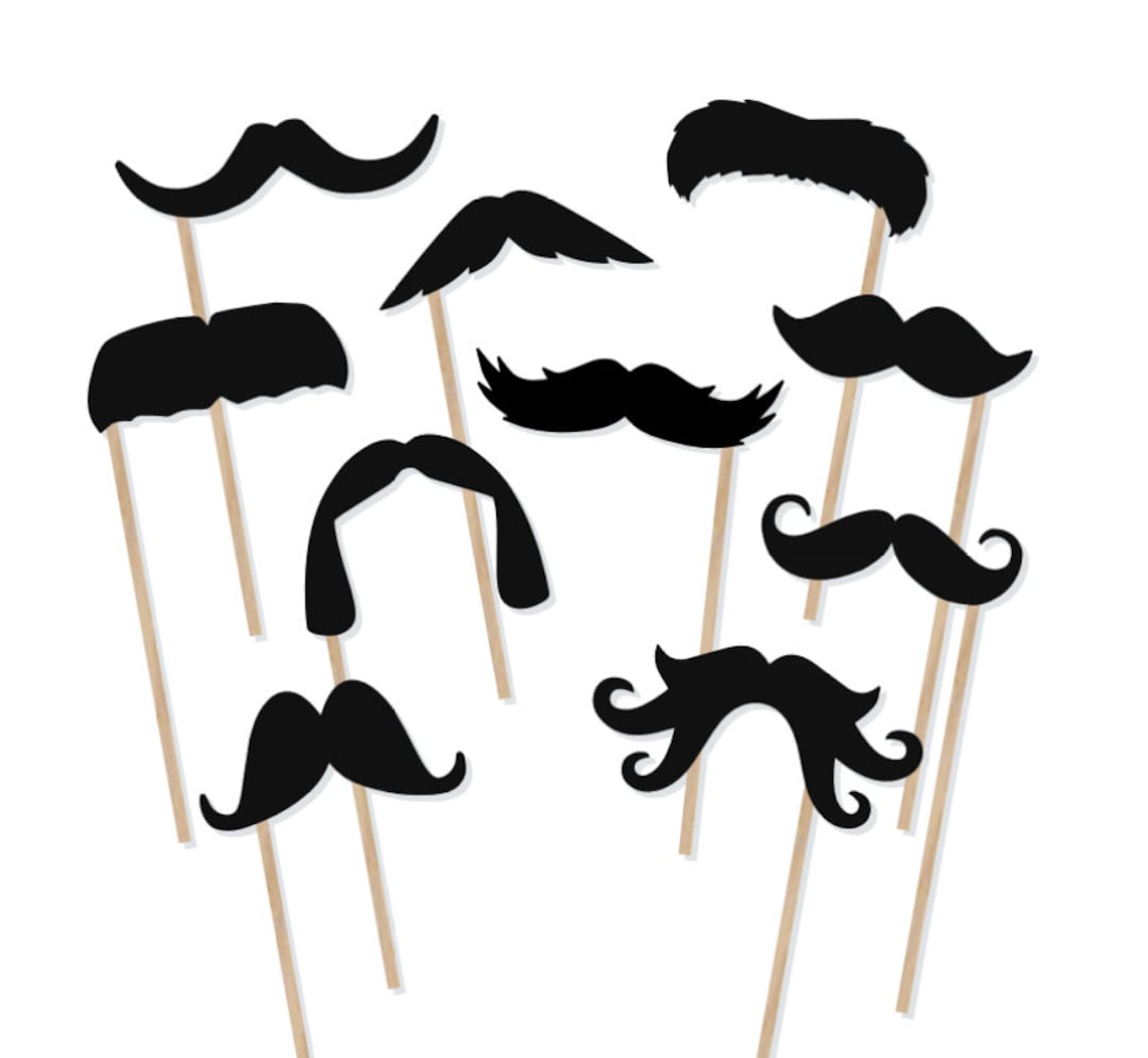 Printable Mustache Photo Booth Props - Mustache Photobooth Props ...