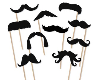 Printable Beard Photo Booth Props Beard Photobooth Props