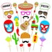 Printable Mexican Fiesta Photo Booth Props Cinco De Mayo | Etsy
