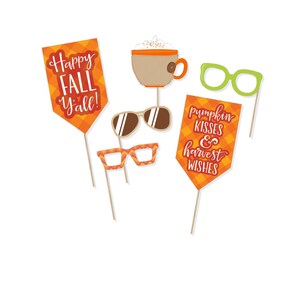 Printable Happy Fall Y'all Photo Booth Props - Instant Download Fall ...