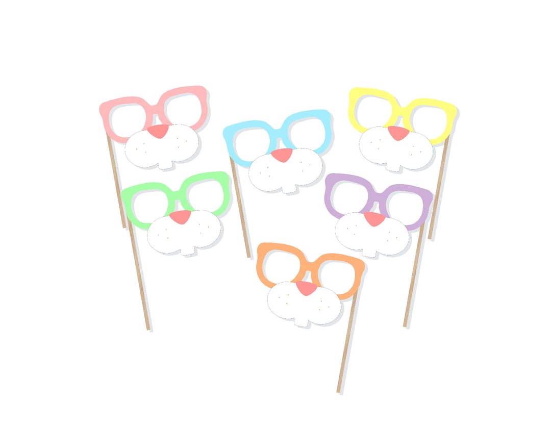 Easter Photo Booth Props - Printable Spring Photo Booth Props - Easter ...