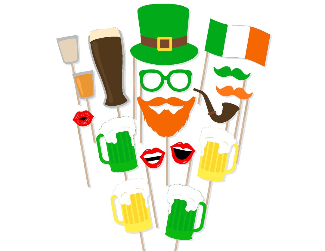Irish Pub Photo Booth Props - Printable St. Patricks Day - St. Patricks ...