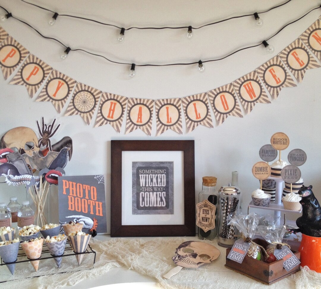 Printable Halloween Party Kit - DIY Halloween Party - Instant Download ...