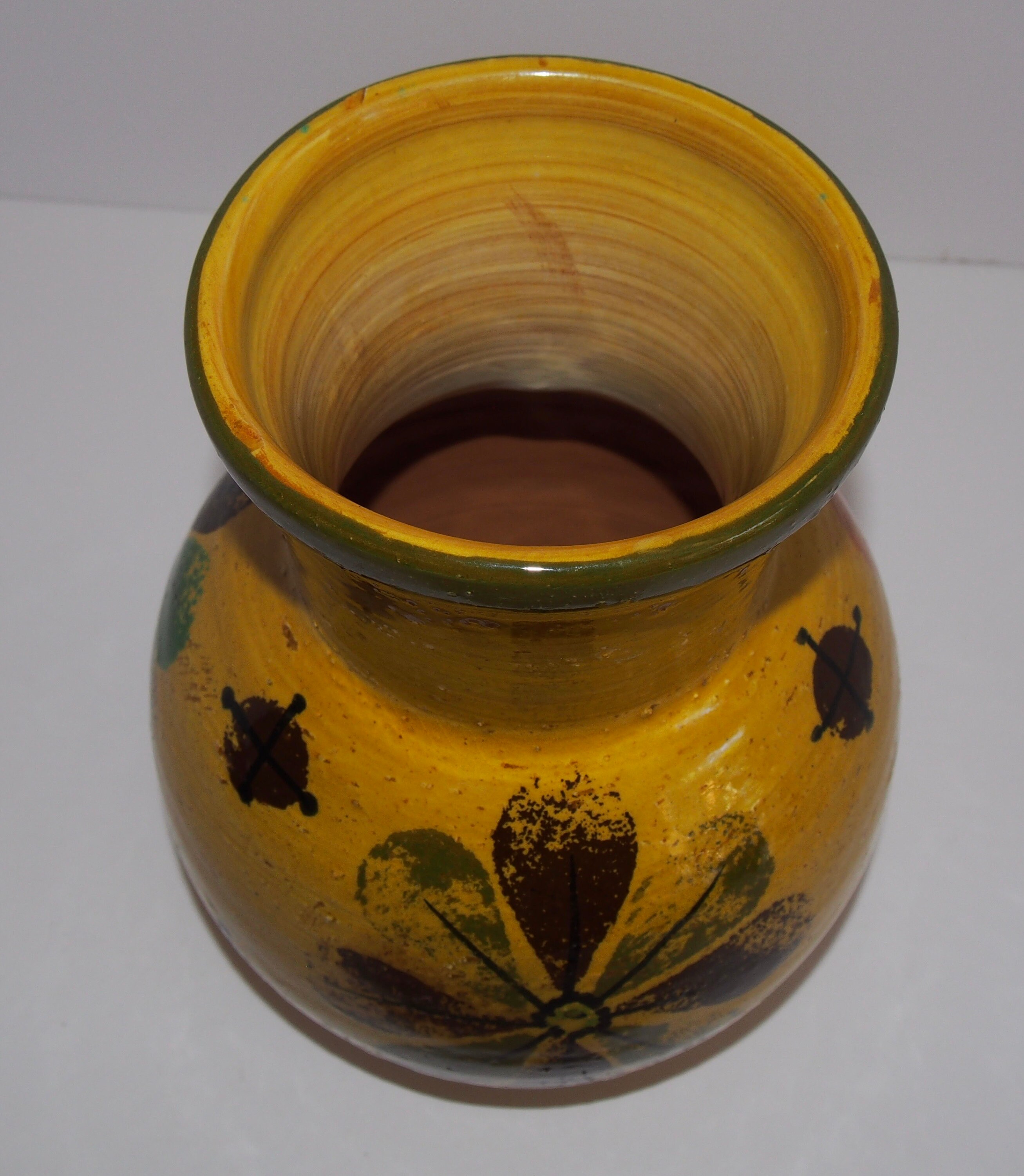 Vintage Yellow Bitossi Art Pottery Vase Designed by Aldo Londi - Etsy