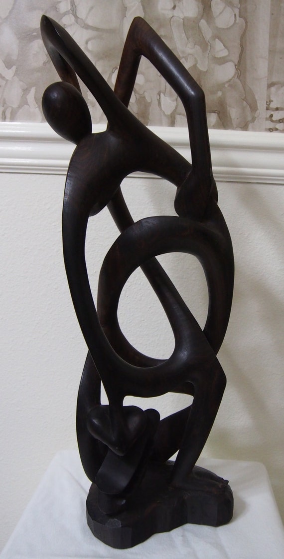 Chanuo African Modernist Carved Sculpture | Etsy