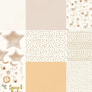 Digital Kit Scrapbook Layout, All Elements and Patterns to Make This ...