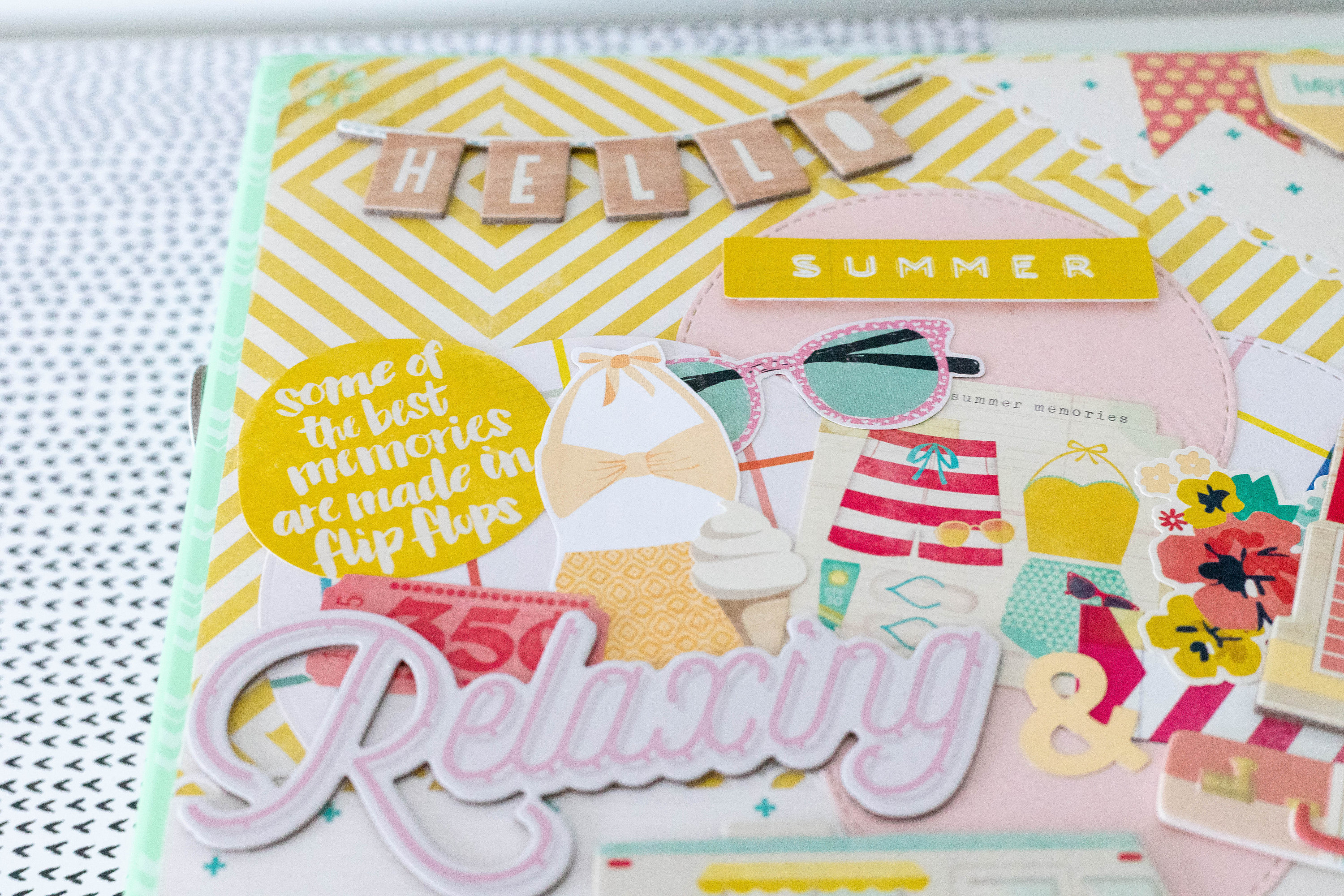 Summer Travel Photo Album, Personalized, Decorated, 6x8 Photo Album ...