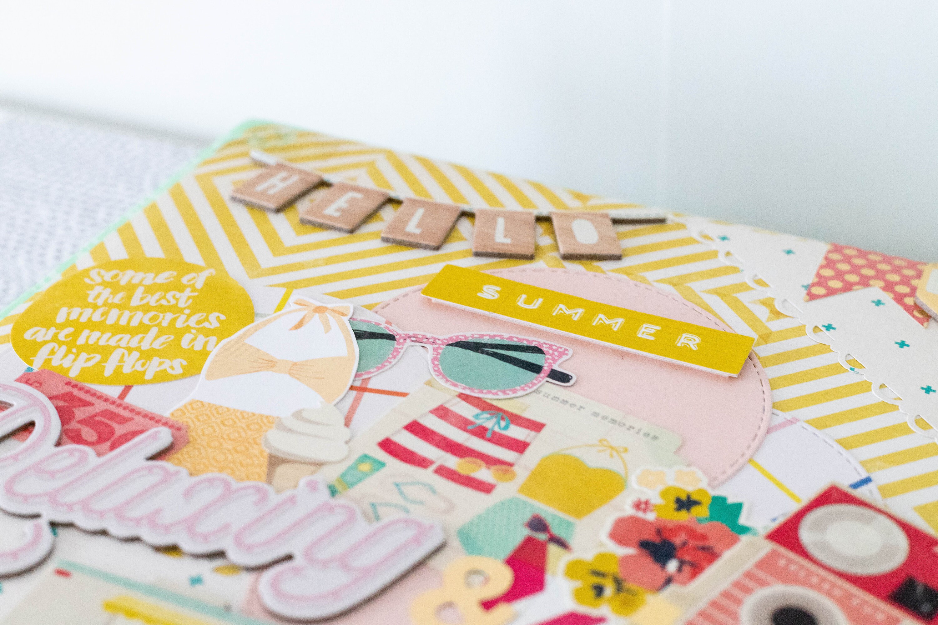 Summer Travel Photo Album, Personalized, Decorated, 6x8 Photo Album ...