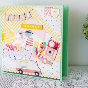 Summer Travel Photo Album, Personalized, Decorated, 6x8 Photo Album ...