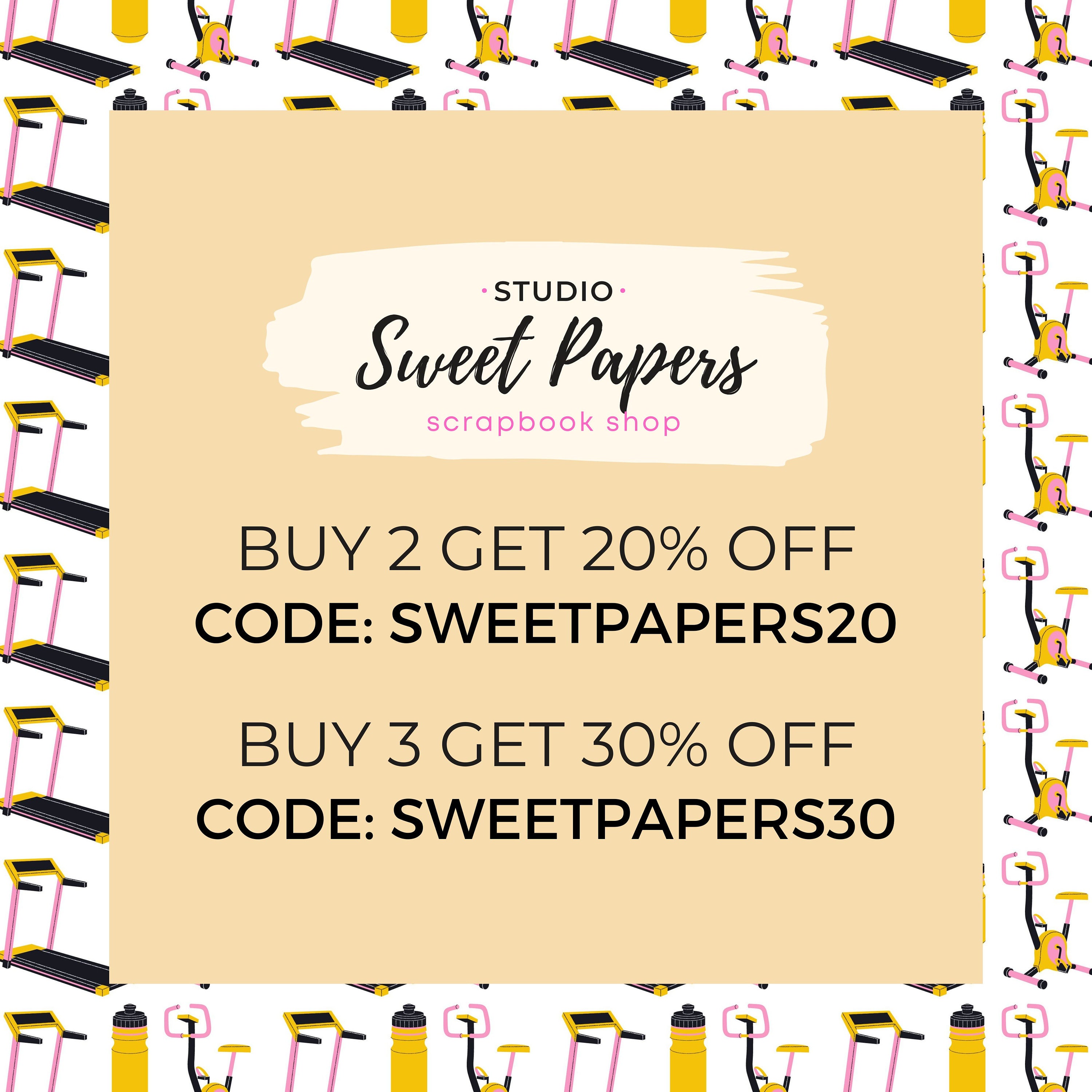 Set of 12 Gym Vibes Patterns Digital Papers, Fitness, Strength ...