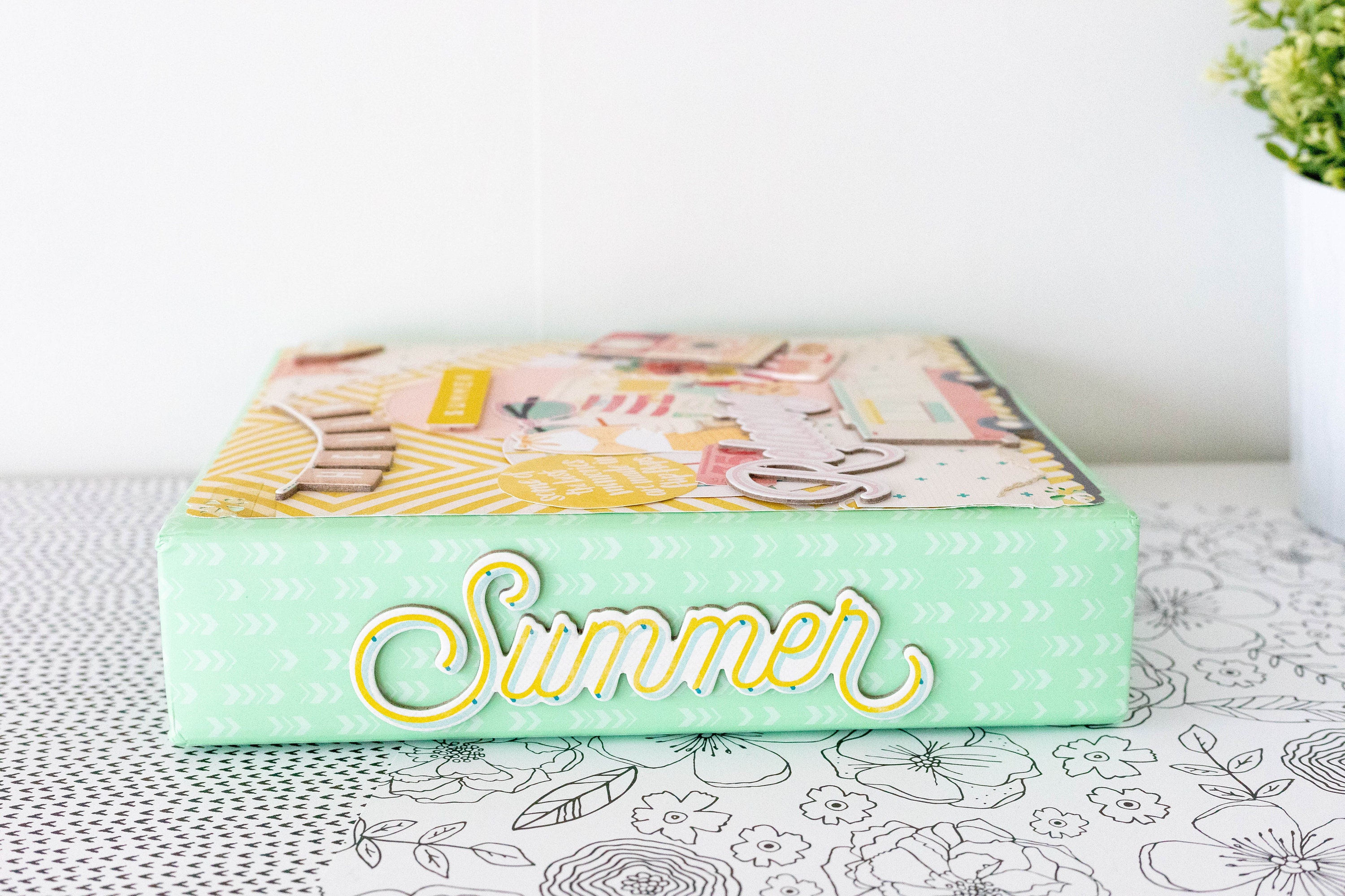 Summer Travel Photo Album, Personalized, Decorated, 6x8 Photo Album ...