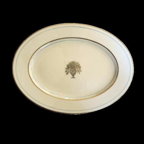 Castleton China DORSET Serving Platter Oval Floral Vase Urn 13 Inch US ...