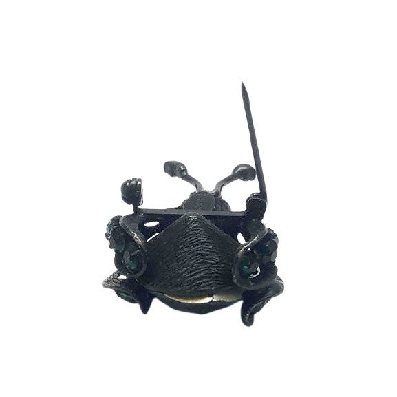 Warner Black Bug Fly Insect Pin Bright Blue AB Rhinestone - Etsy