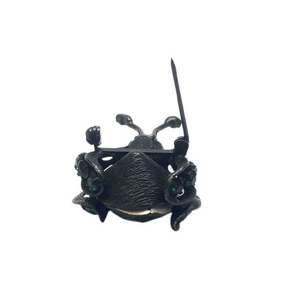 Warner Black Bug Fly Insect Pin Bright Blue AB Rhinestone - Etsy