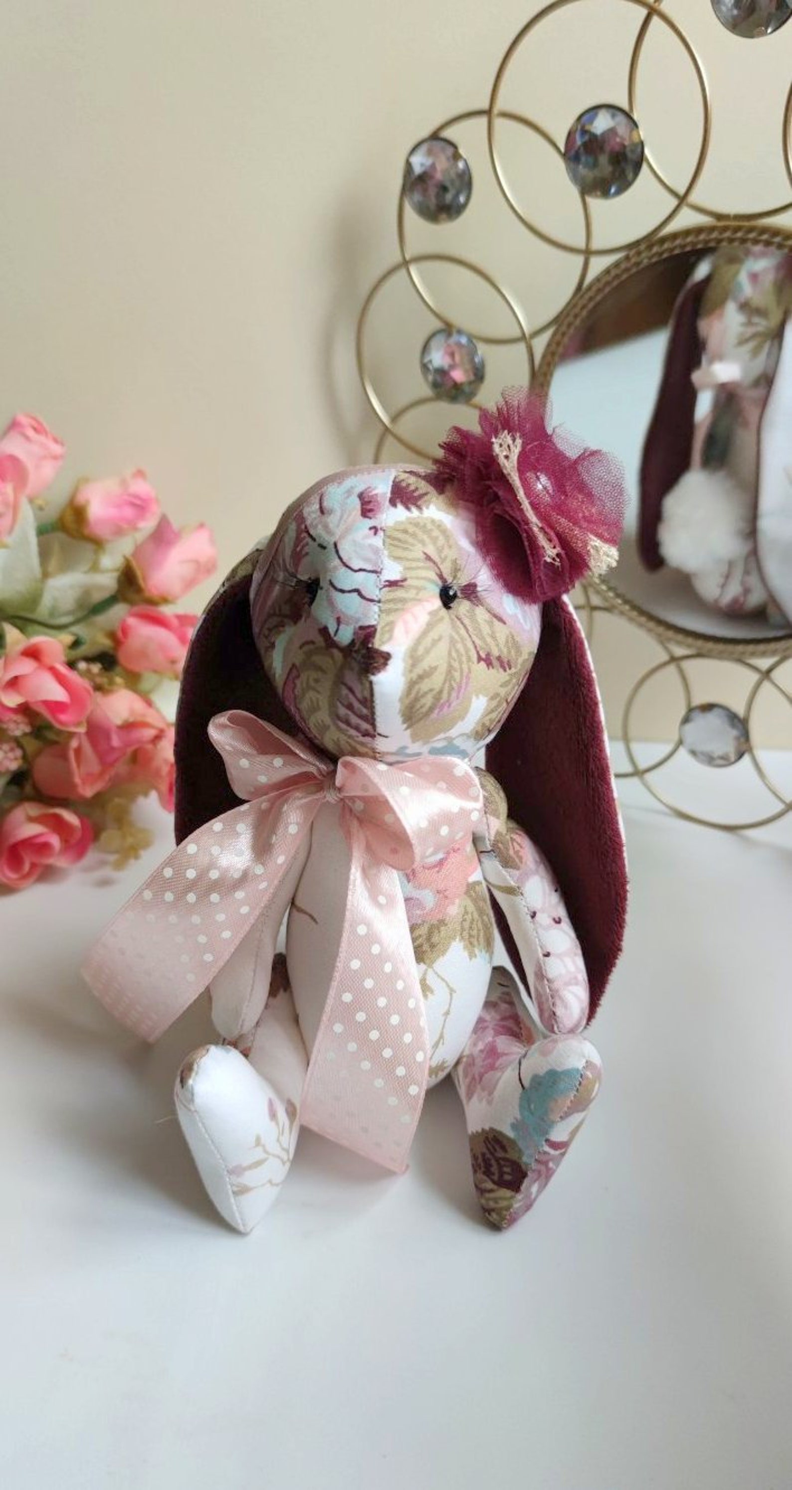 Stuffed Bunny Tilda Bunny Fabric Rabbit Toy Bunnybunny - Etsy