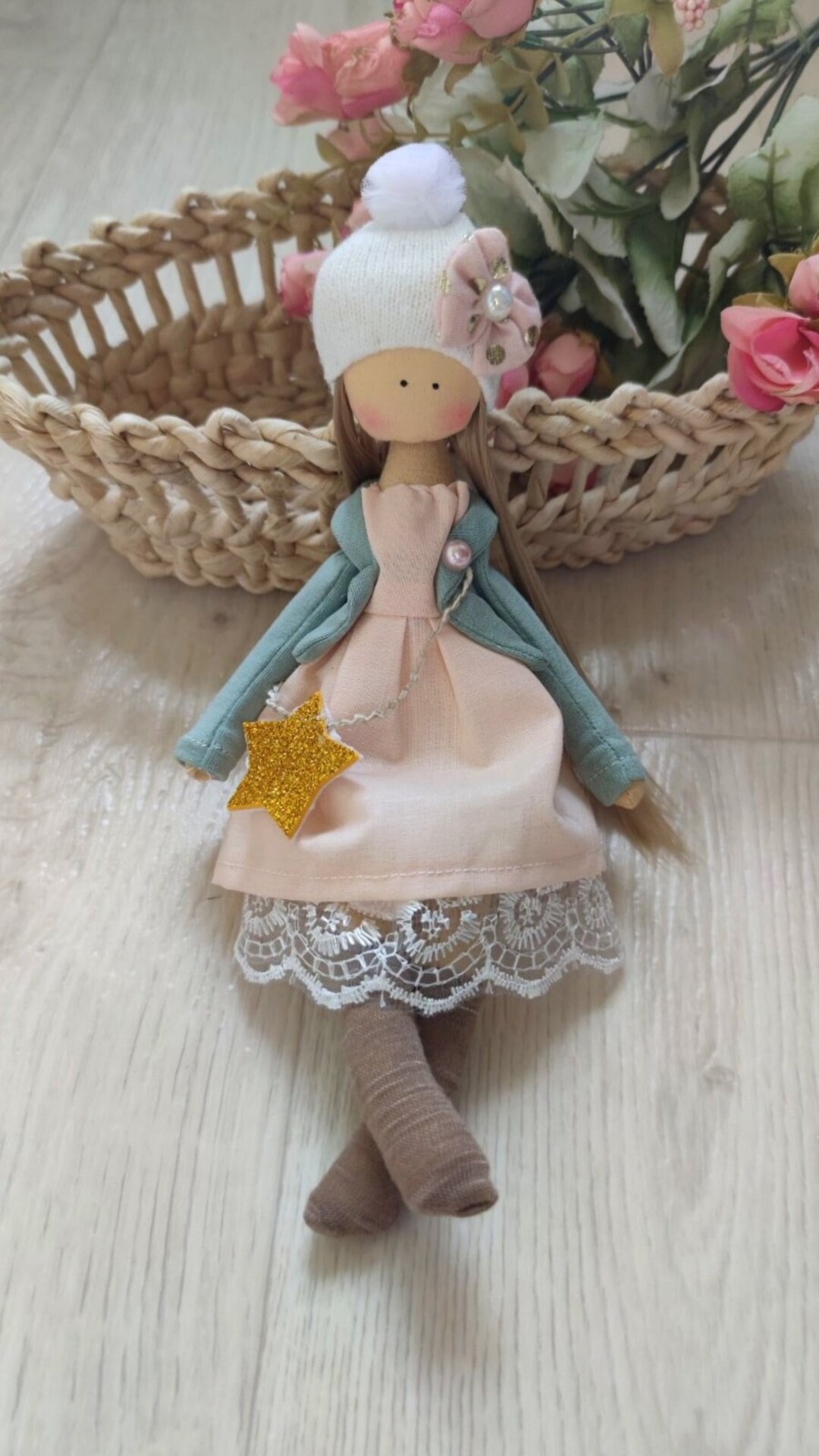 Handmade Doll, Tilda Dolls, Decorative Doll, Shabby Chic Nursery ...