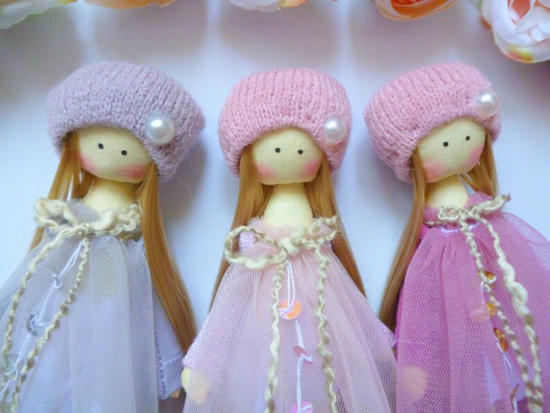 Textile pocket doll Small doll mini rag doll miniature | Etsy