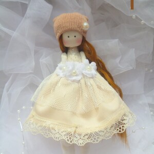 Mini Rag Doll, Small Doll, Textile Pocket Doll, Dollhouse Doll, Tiny ...