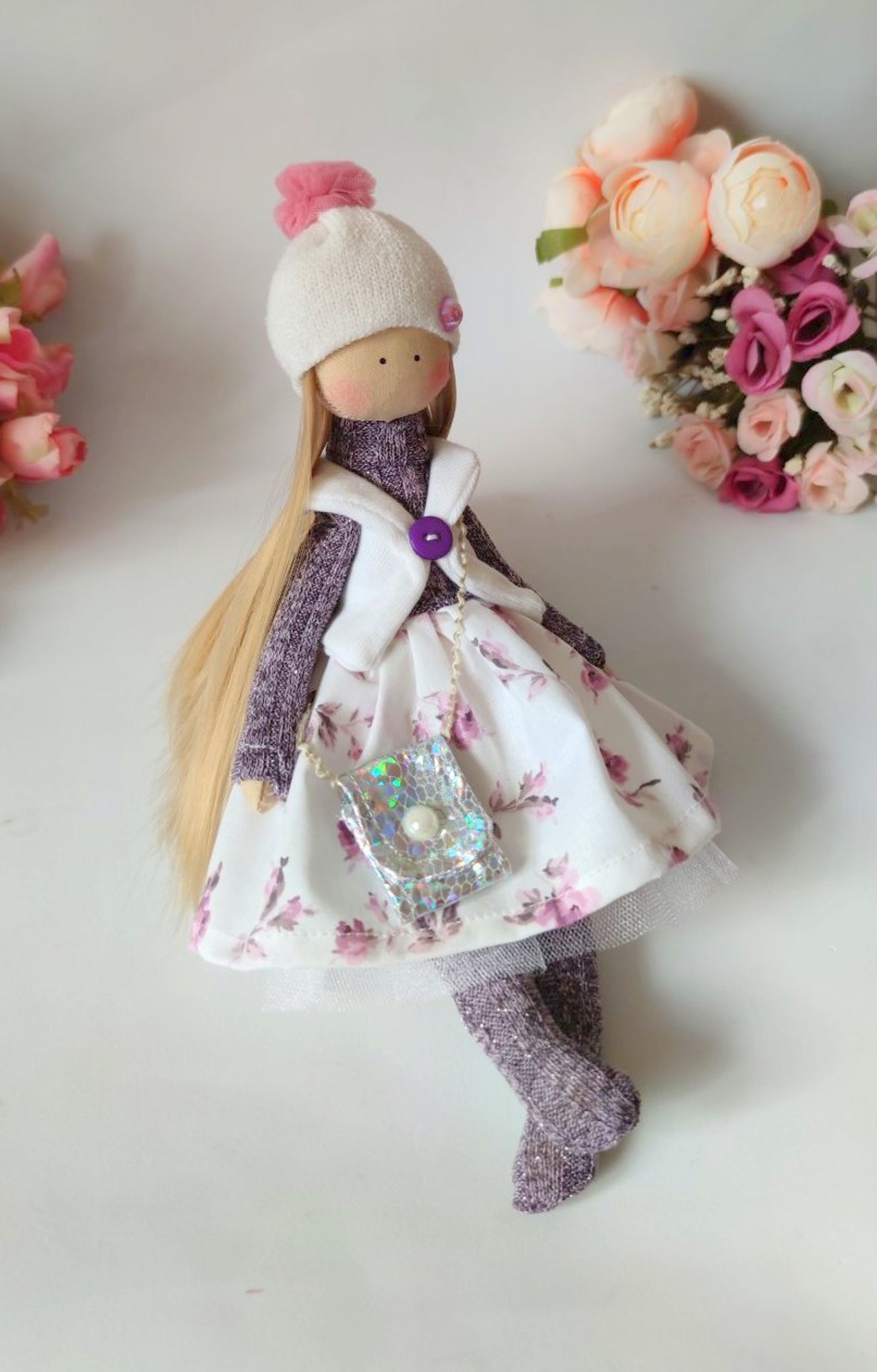 Rag Doll Ballerina Doll Textile Doll Decorative - Etsy