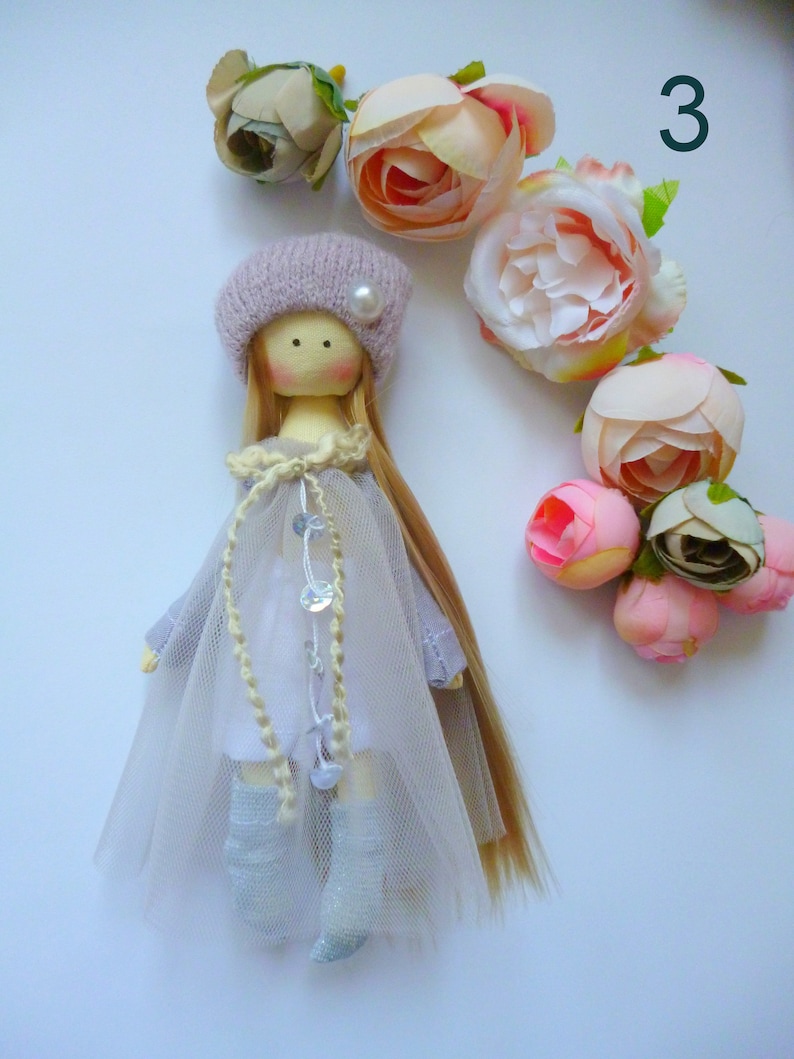 Textile pocket doll Small doll mini rag doll miniature | Etsy