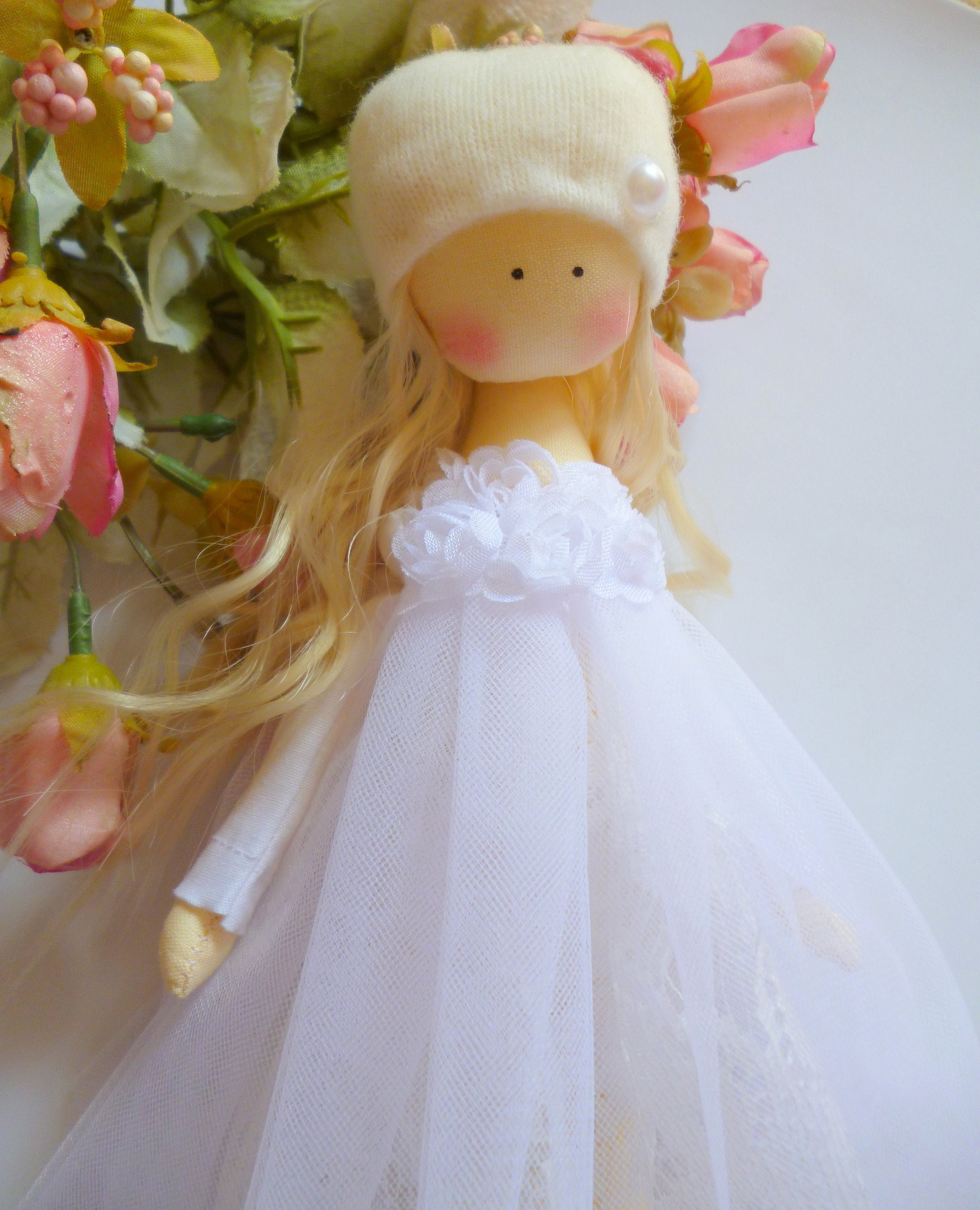 Handmade Doll for Girl, Fabric Doll, Rag Doll, Cloth Doll, Textile Doll ...