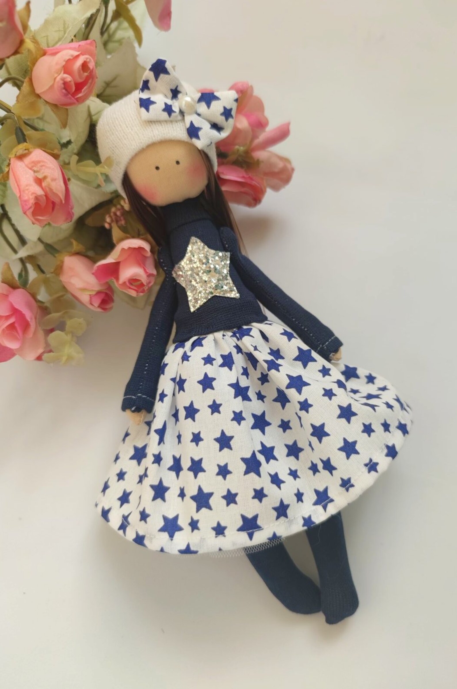 Handmade Doll, Ragdoll, Toy,tilda Dolls, Decorative Doll, Little Girl ...