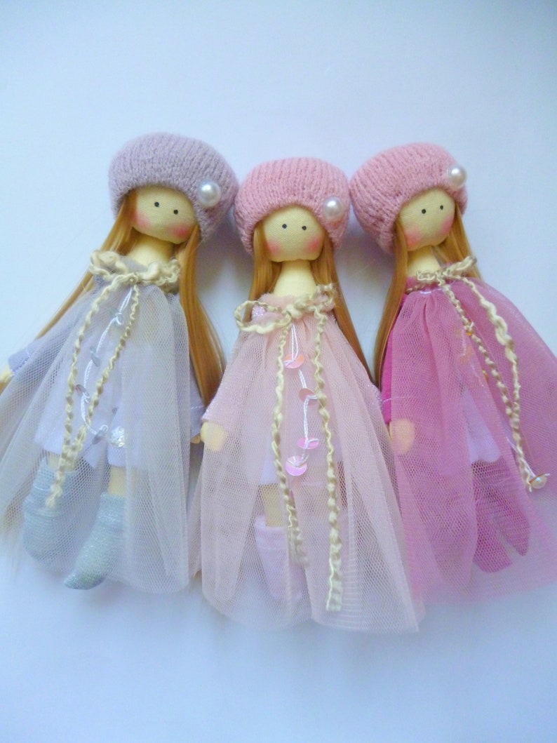 Textile pocket doll Small doll mini rag doll miniature | Etsy