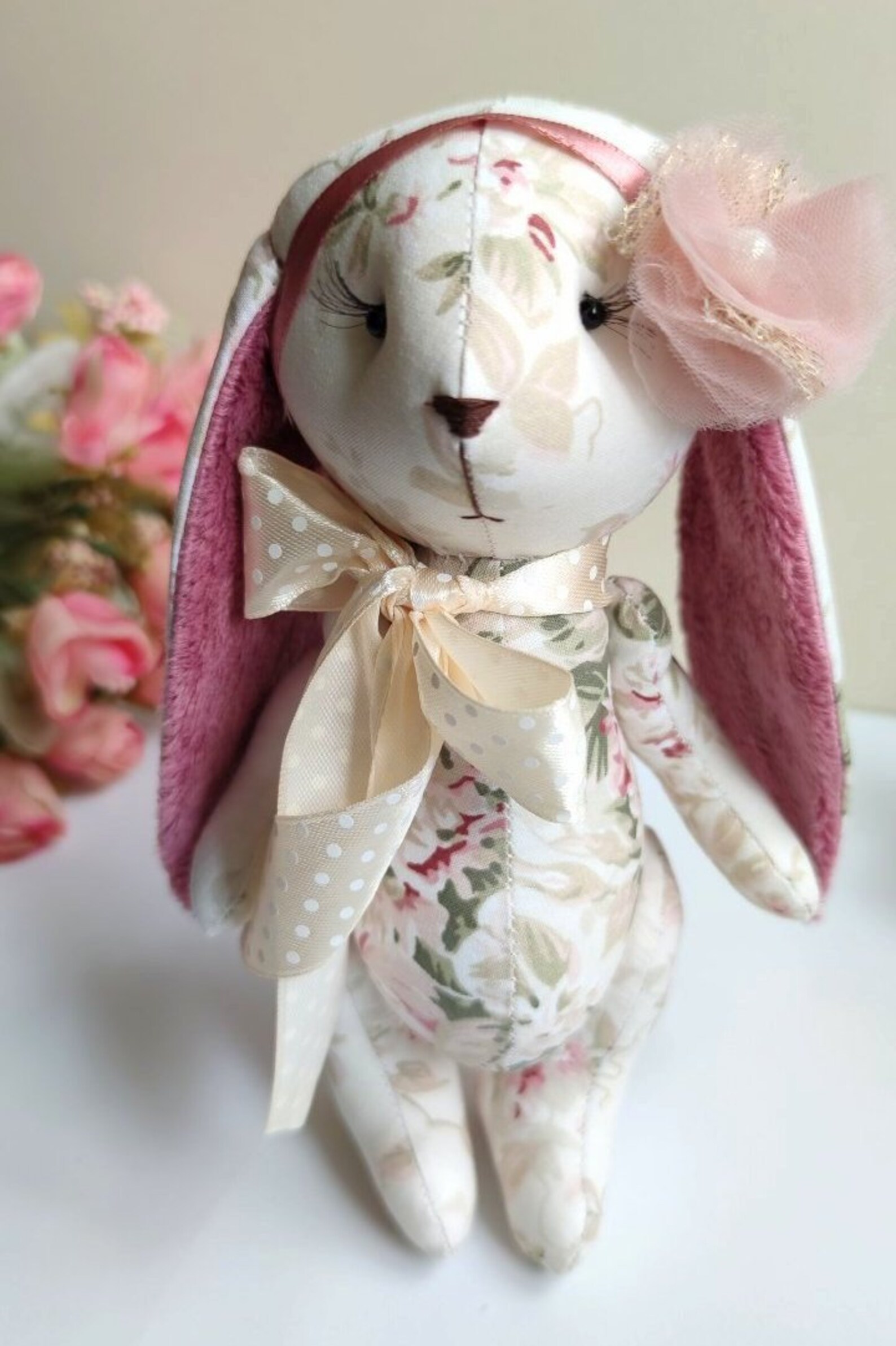 Stuffed Bunny Tilda Bunny Fabric Rabbit Toy Bunnybunny - Etsy