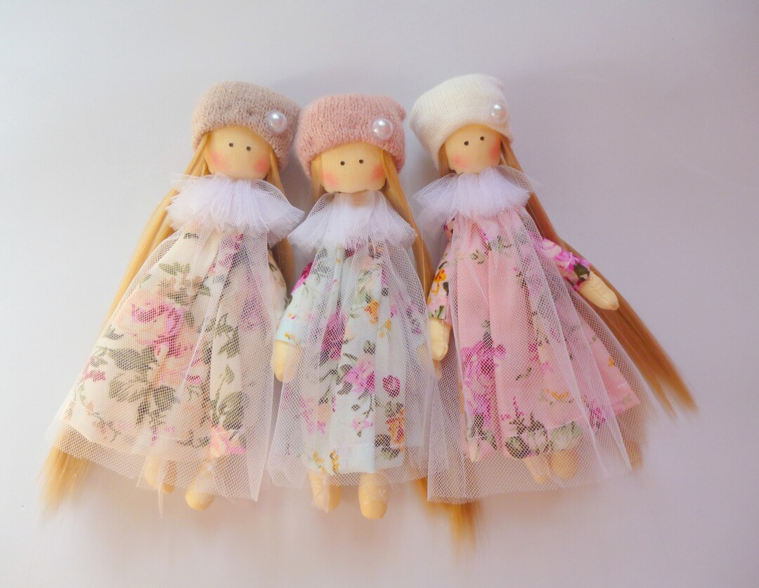 Small Doll, Shabby Cloth Dolls, Mini Rag Doll, Textile Pocket Doll ...