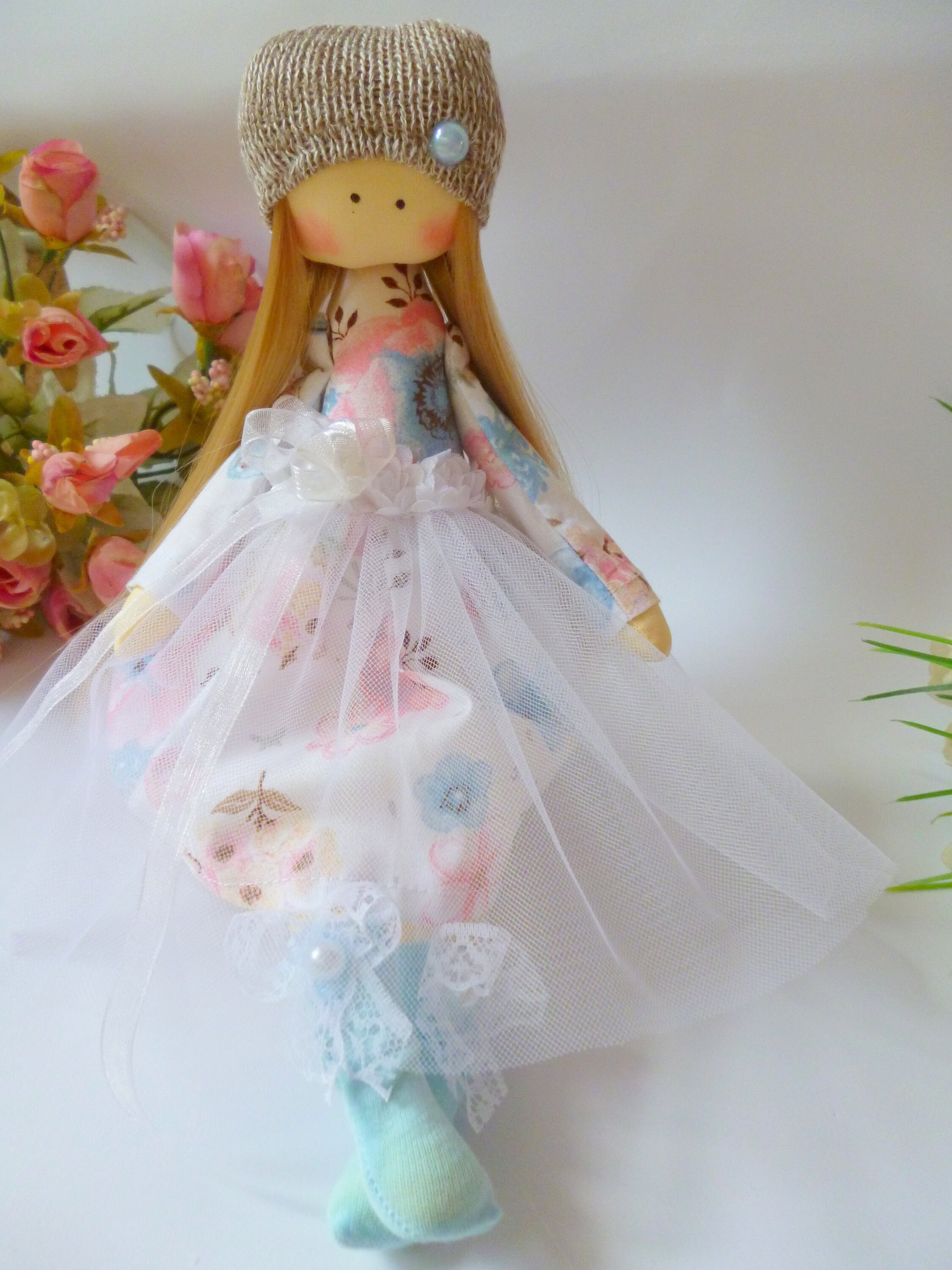 Handmade cloth doll shabby chic baby doll softie doll | Etsy