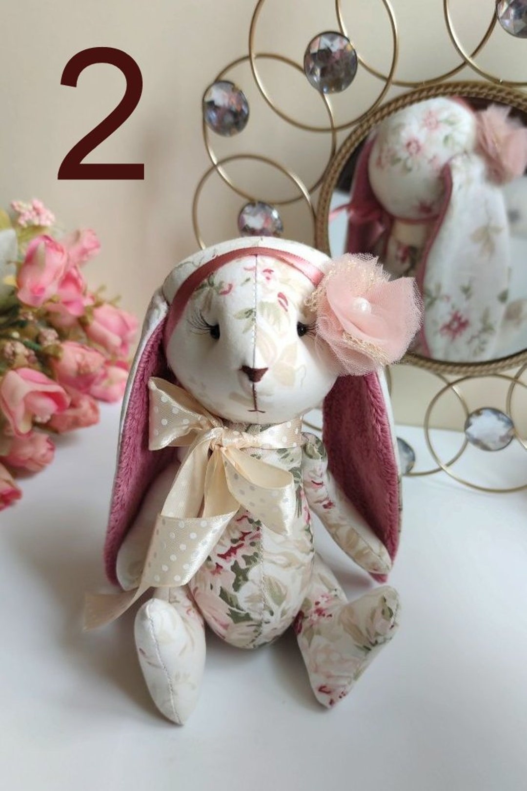 Stuffed Bunny Tilda Bunny Fabric Rabbit Toy Bunnybunny - Etsy