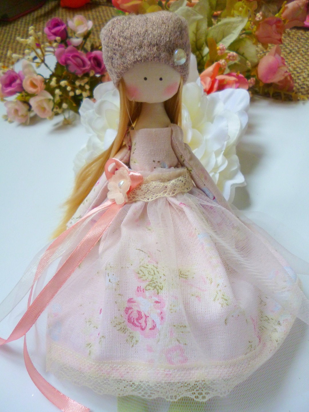 Little Rag Doll Princess, Fabric Handmade Doll, Soft Doll, Decorative ...