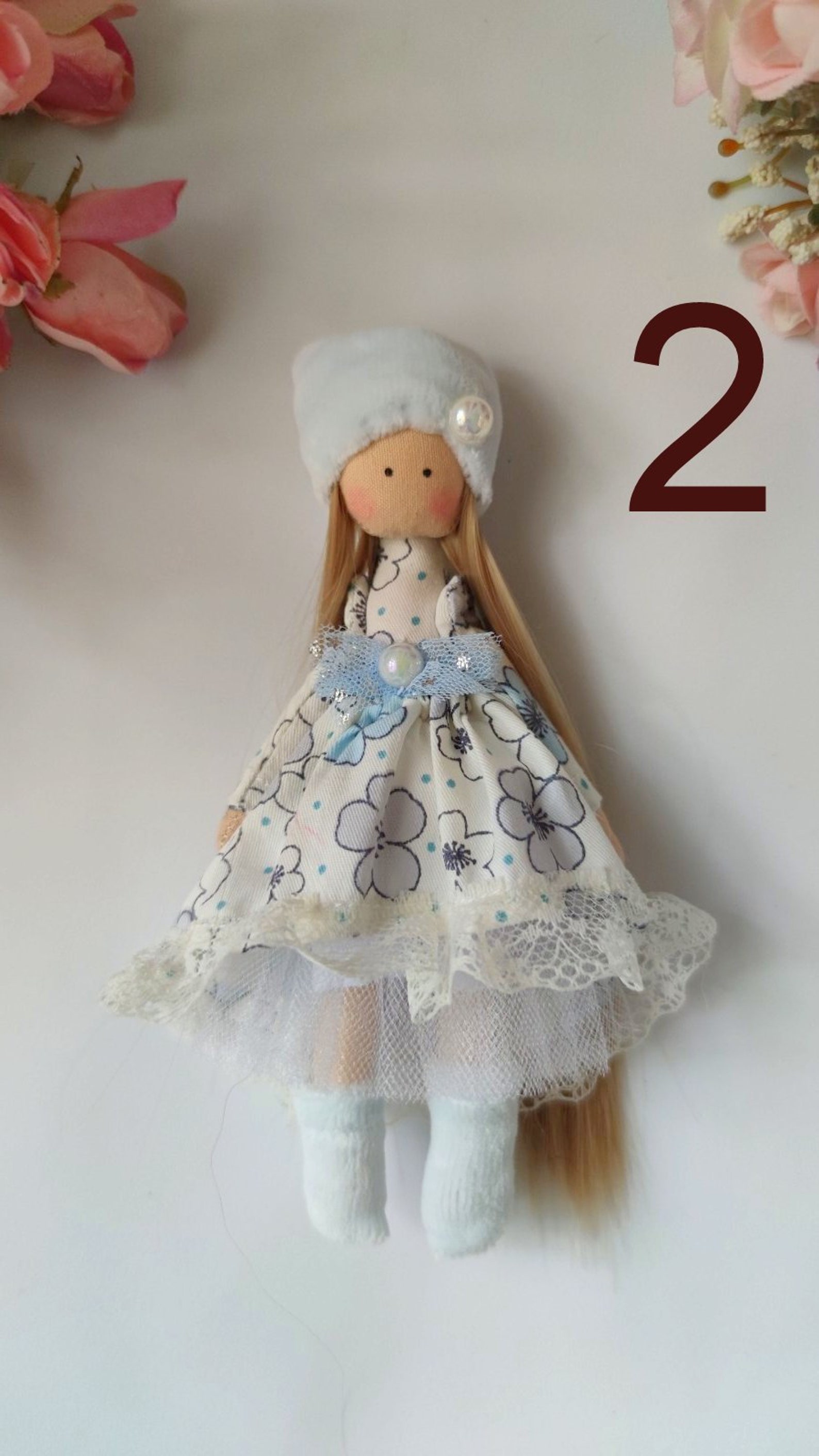 Cute Little Handmade Cloth Dollbirthday Gifttiny Dollmini - Etsy