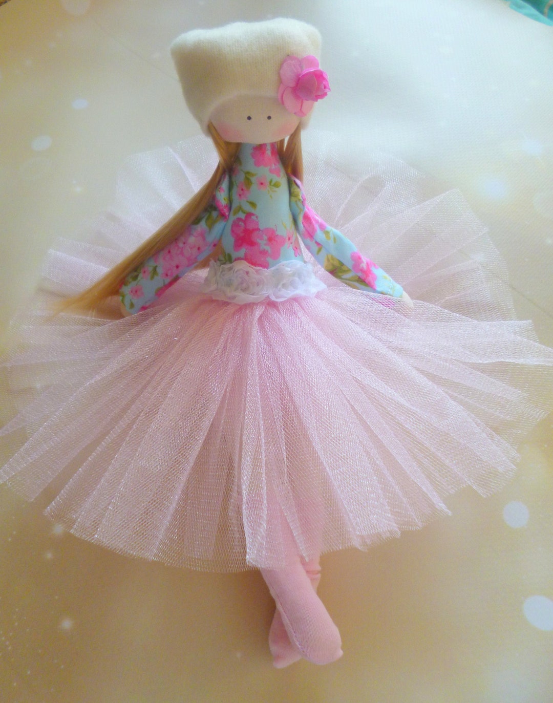 Little Textile Princess Doll , Handmade Small Soft Doll, Handmade Rag ...