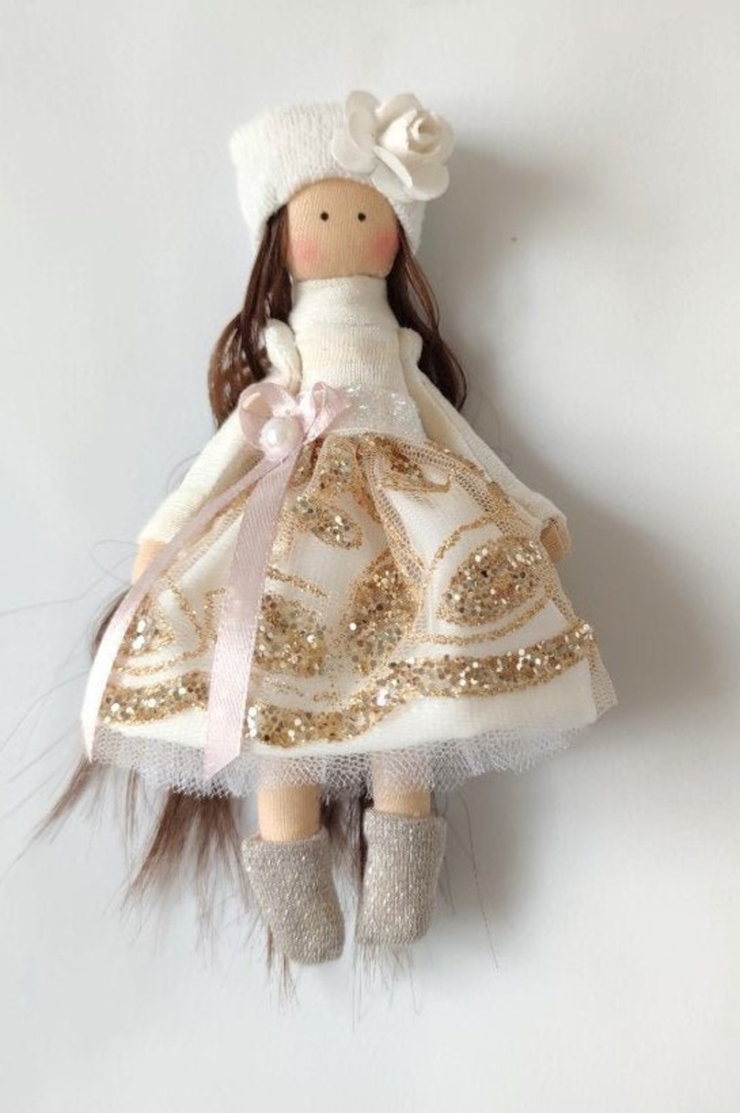 Tiny Doll,little Doll,softie Doll,dollhouse Doll,textile Pocket Doll ...