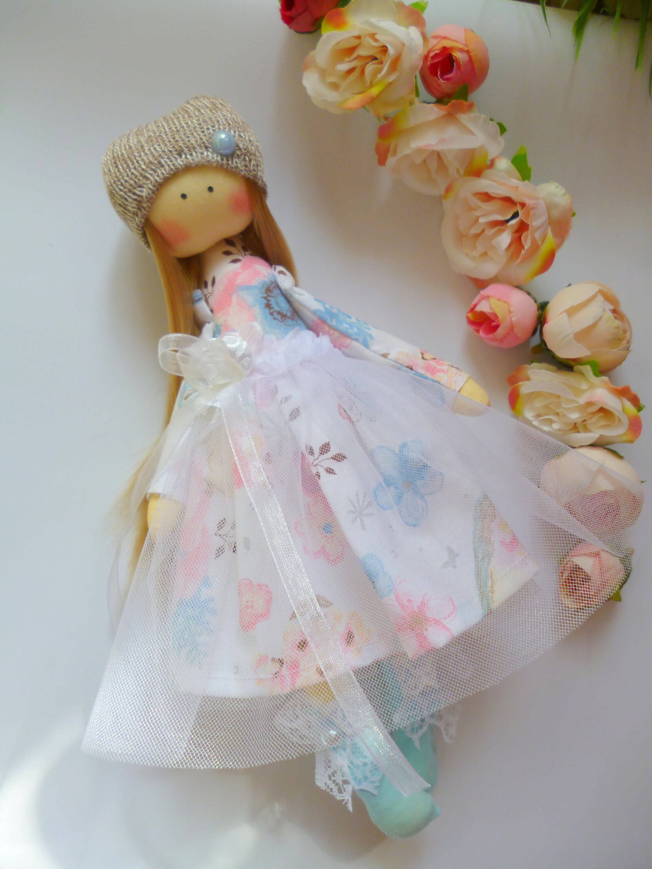 Handmade cloth doll shabby chic baby doll softie doll | Etsy