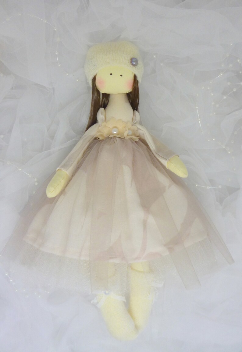 Rag doll ballerina Doll Textile doll decorative | Etsy