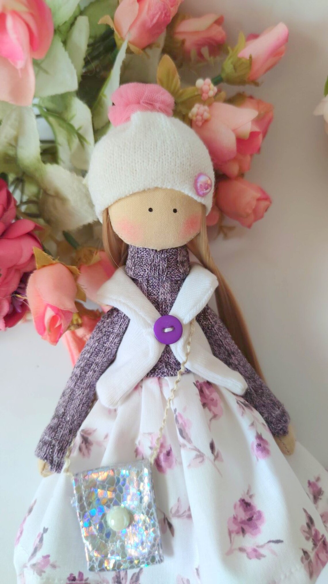 Rag Doll Ballerina Doll Textile Doll Decorative - Etsy