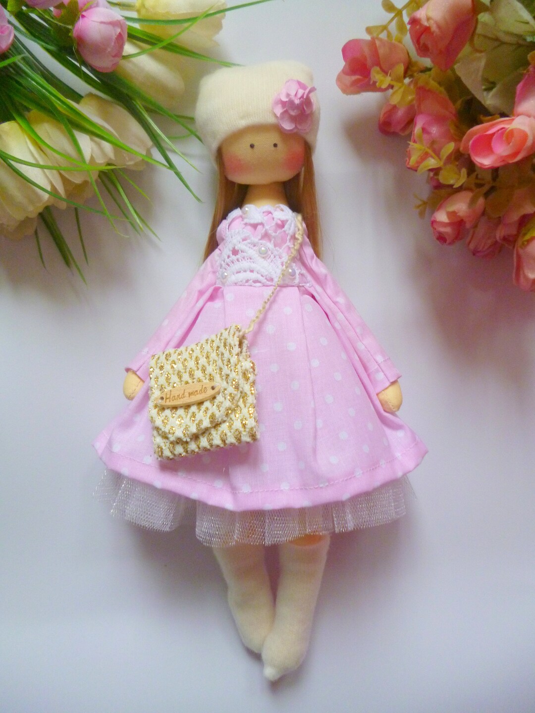 Softie Doll, Handmade Doll, Tilda Dolls, Decorative Doll, Ballerina ...