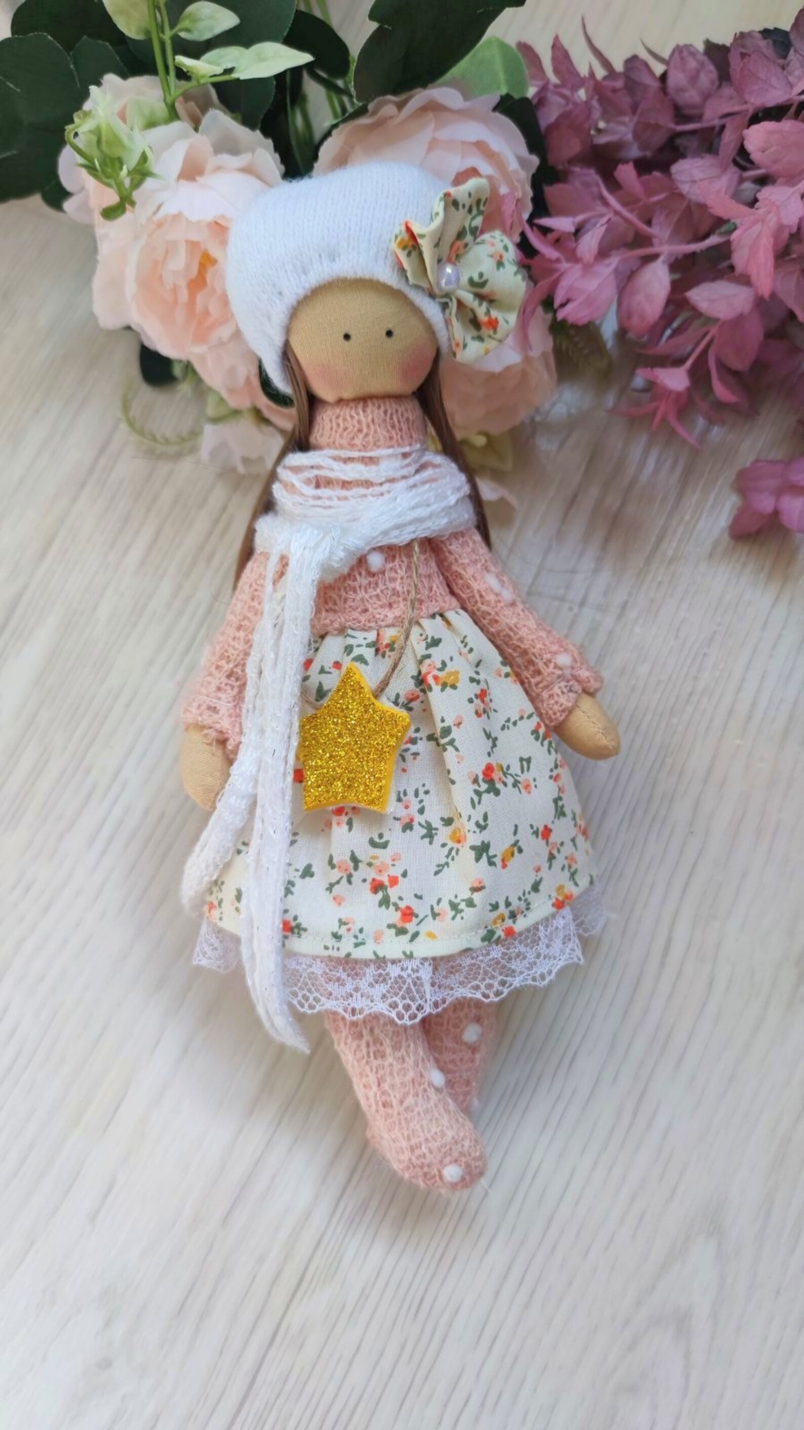 Girl Gift, Softie Doll, Handmade Cloth Doll, Fabric Doll, Dancing Girl ...
