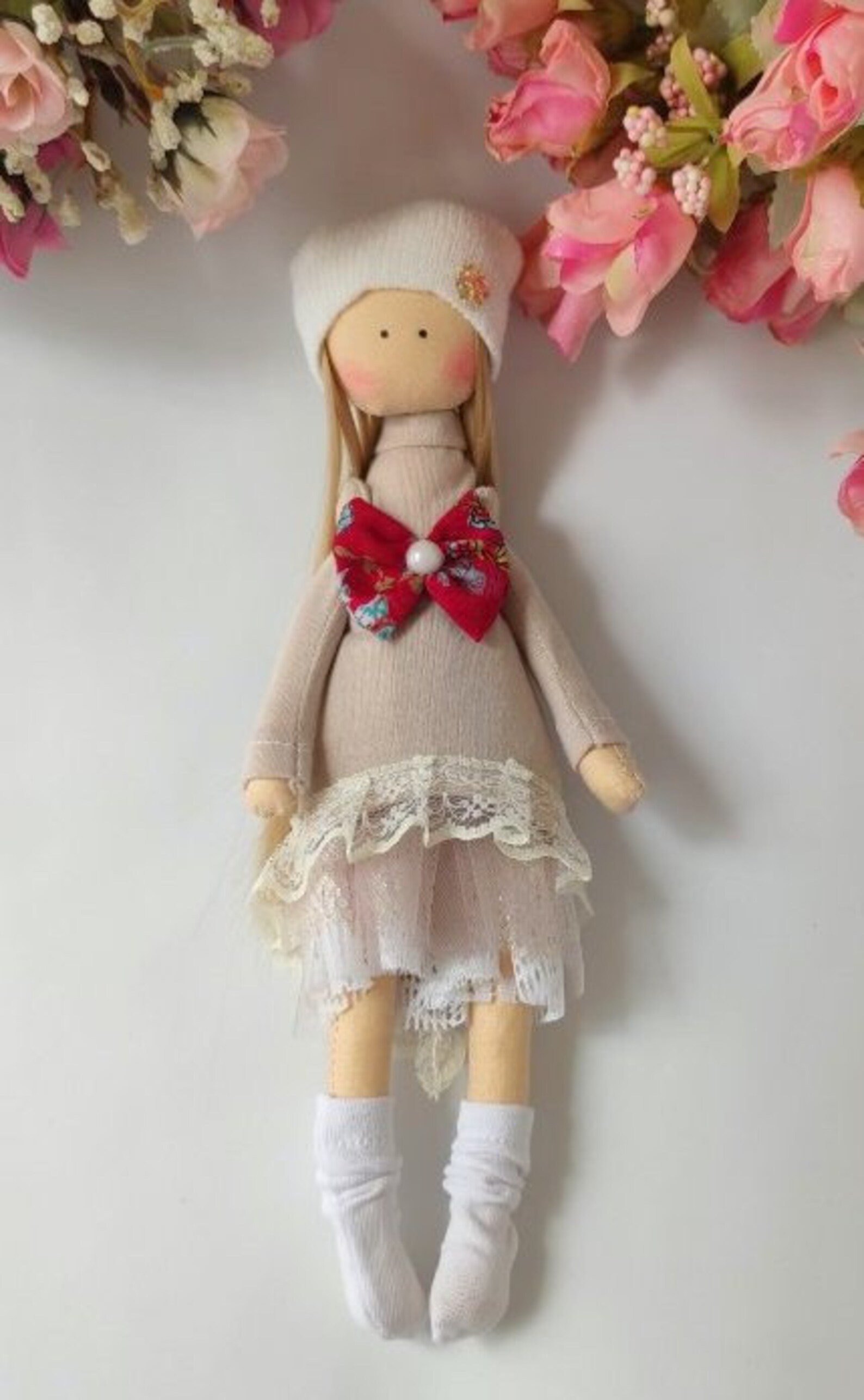 Fabric Handmade Doll, Collectible Dolls, Princess Doll, Ballerina Doll ...