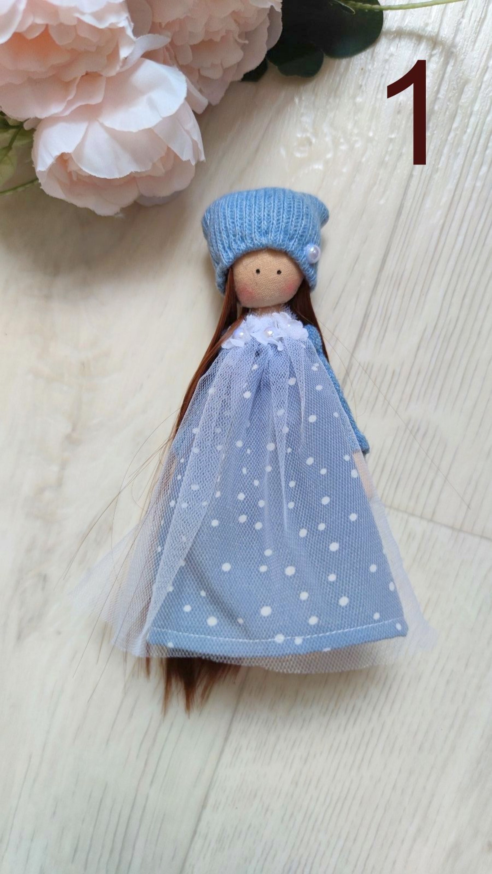 Little Handmade Rag Doll, Textile Pocket Doll for Dollhouse, Small Doll ...