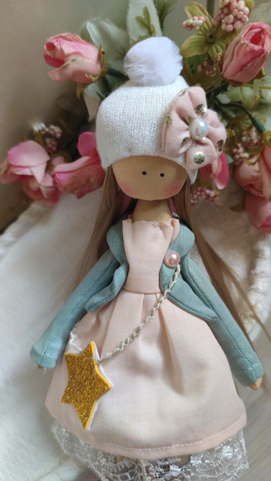 Handmade Doll, Tilda Dolls, Decorative Doll, Shabby Chic Nursery ...